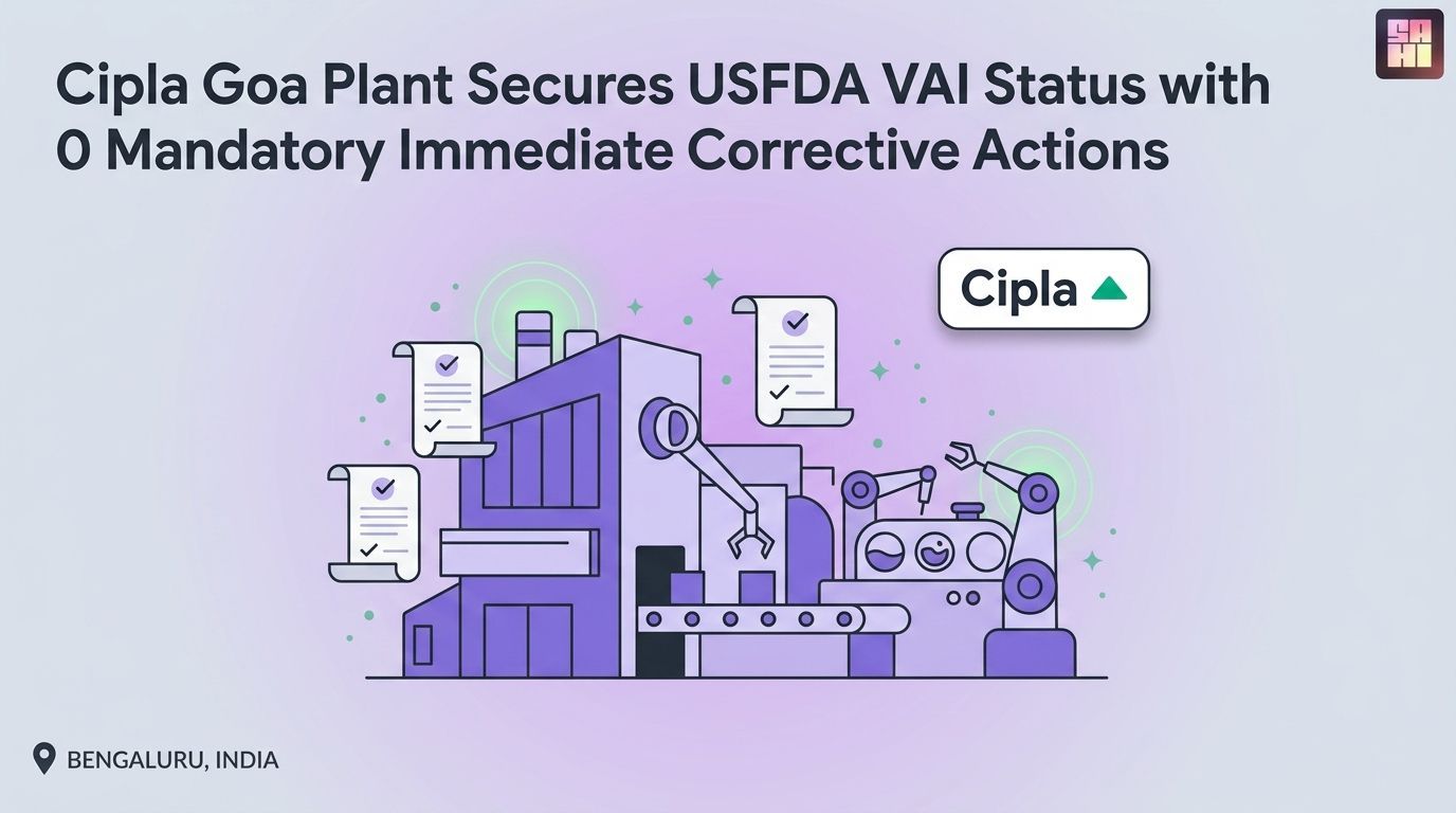 Cipla Goa Plant Secures USFDA VAI Status with 0 Mandatory Immediate ...